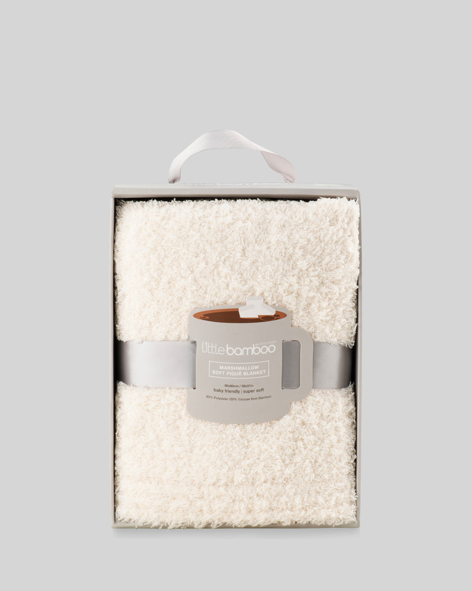 Little Bamboo Baby Marshmallow Soft Pique Blanket - Natural – Little ...