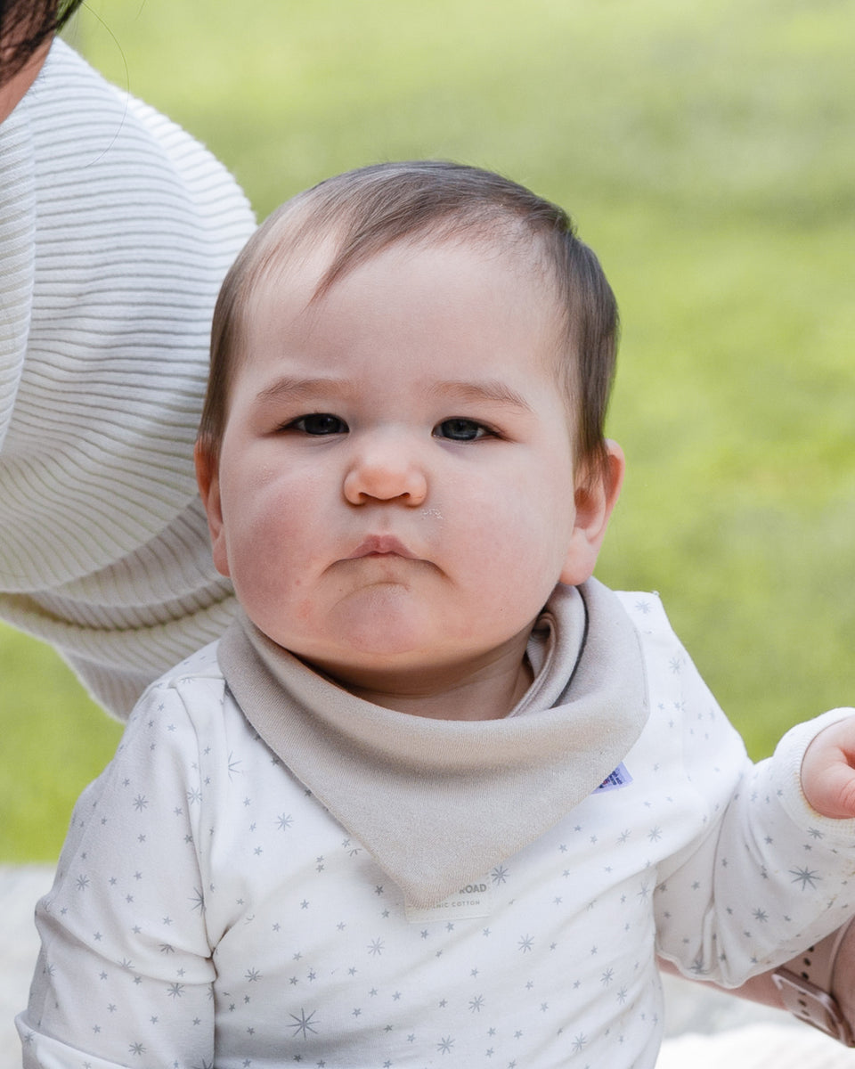 The Little Linen Company Jersey Baby Bib 2 Pack - Nectar Bear – Little ...