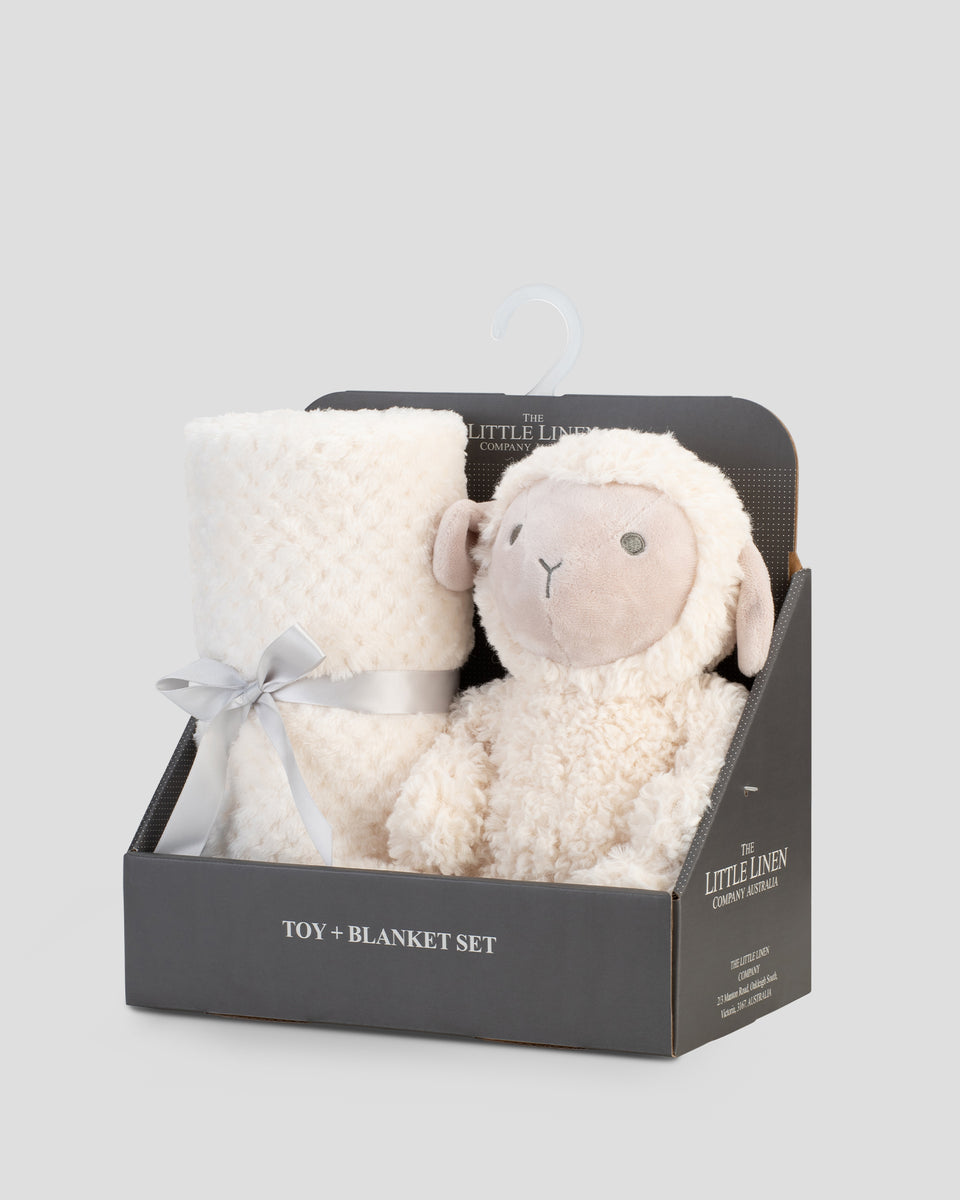 TLLC Baby Plush Toy & Blanket - Farmyard Lamb – Little Linen Created